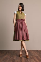 Dirndl Violet (70cm) in gelb im Julia Trentini Online Shop