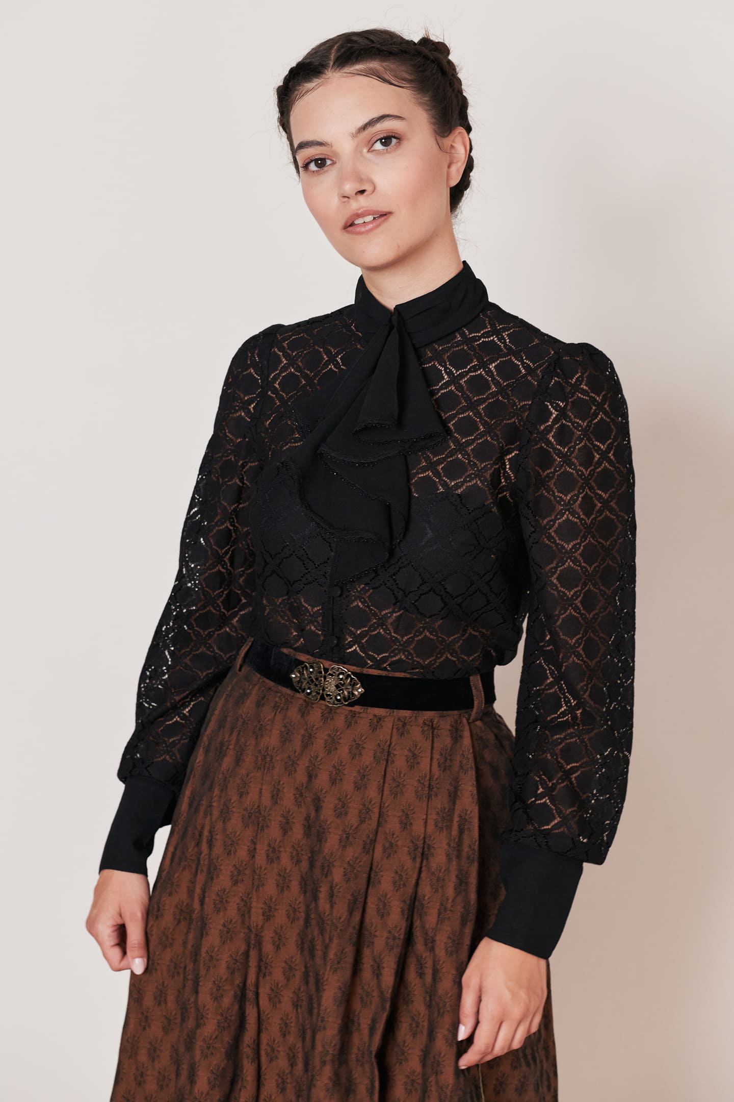 Rock Constanze (75cm) in braun im Julia Trentini Online Shop