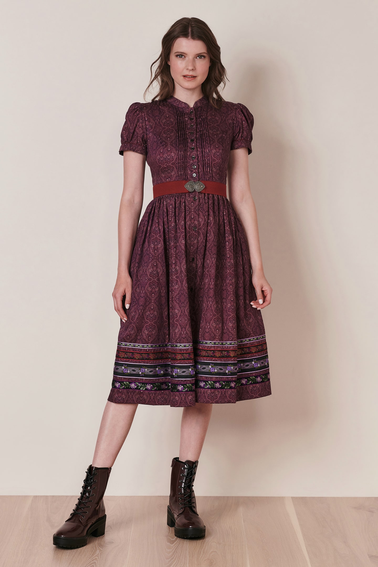 Trachtenkleid Nele (70cm) in lila im Julia Trentini Online Shop