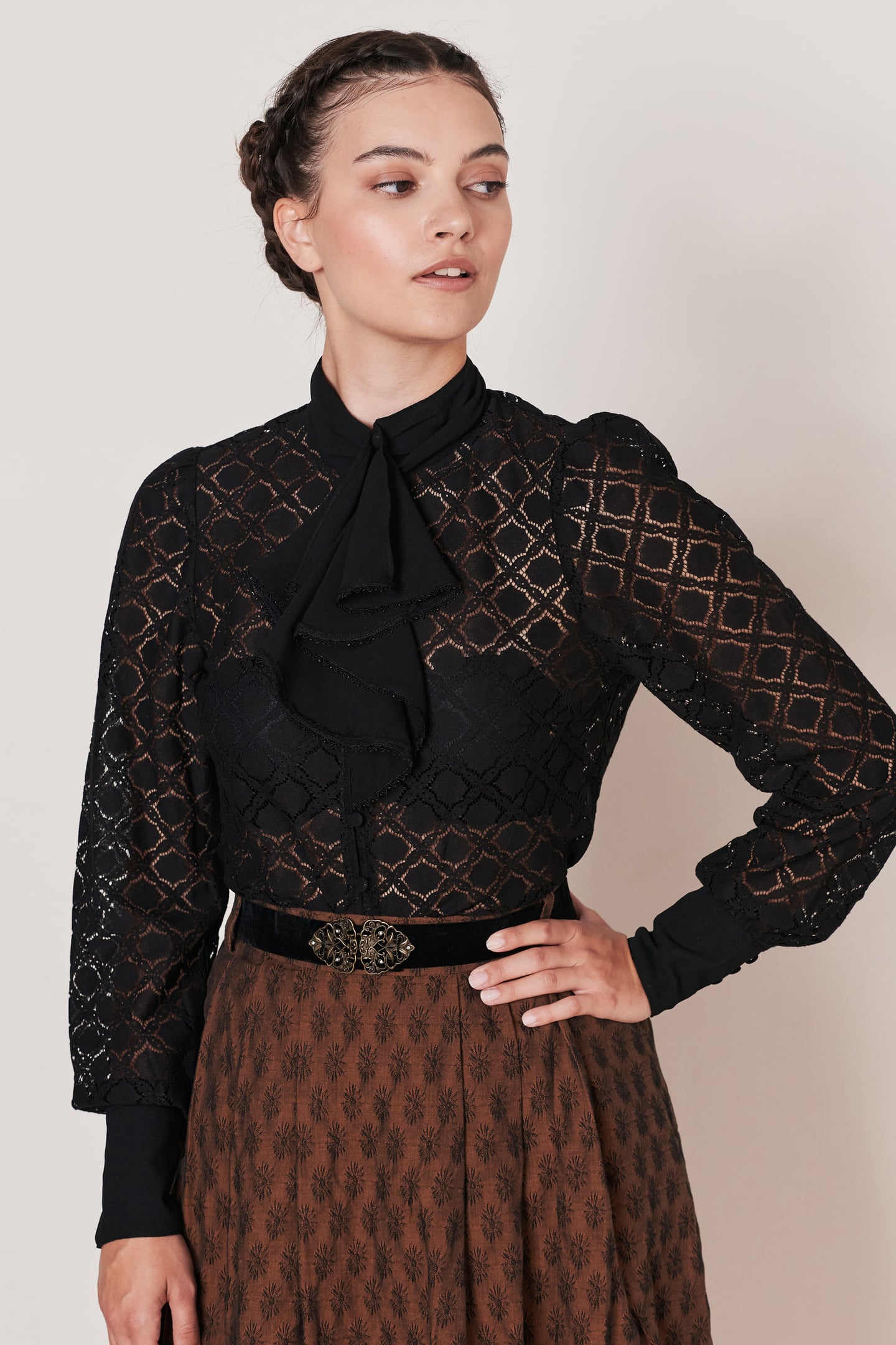 Rock Constanze (75cm) in braun im Julia Trentini Online Shop